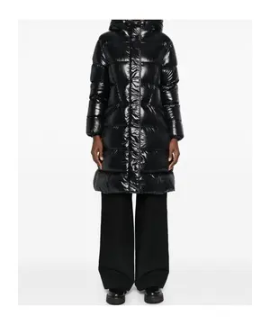 Moncler Bellevue Hooded Long Down Jacket