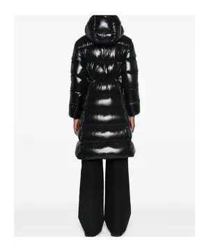 Moncler Bellevue Hooded Long Down Jacket