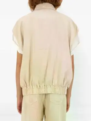 ICON DENIM LOS ANGELES Elasticated-hem Denim Jacket - Neutrals
