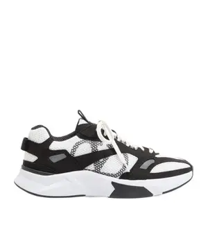 Valentino Garavani Demivee Mesh Panel Trainers - Black/gray