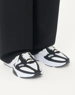 Valentino Garavani Demivee Mesh Panel Trainers - Black/gray