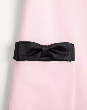 Valentino Garavani Crepe Couture Bow Detailed Mini Dress