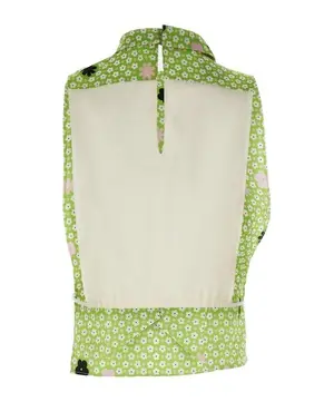 MAISON MARGIELA Sleeveless Floral Print Top