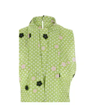 MAISON MARGIELA Sleeveless Floral Print Top