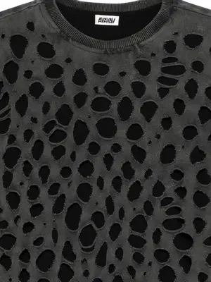 AVAVAV Distressed Cutout Sweatshirt - Black