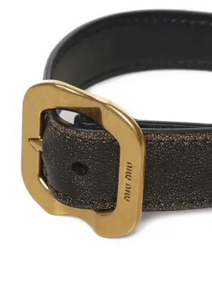 Miu Miu Logo Engraved Bracelet