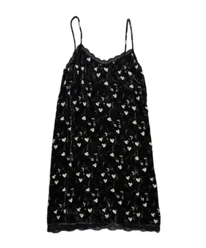 R13 Hearts Lace Trim Slip Dress
