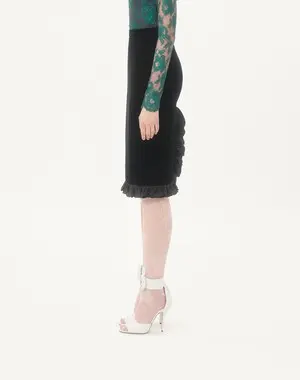Valentino Garavani Sablé Velvet Skirt