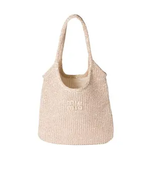 Miu Miu Sequined Mesh Tote Bag