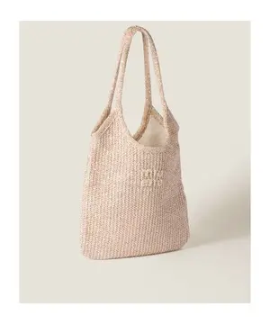 Miu Miu Sequined Mesh Tote Bag