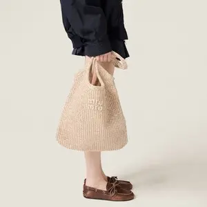 Miu Miu Sequined Mesh Tote Bag