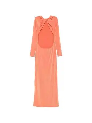 Raquel Diniz Carolyne Twist-detail Maxi Dress - Orange