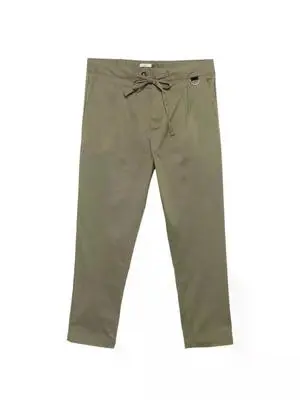OFFICINA36 Pleated Trousers With Drawstring Waist - Green