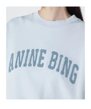 ANINE BING Miles Logo Embroidered Sweatshirt