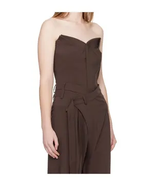 Ottolinger Strapless Bustier Top With Unfinished Details