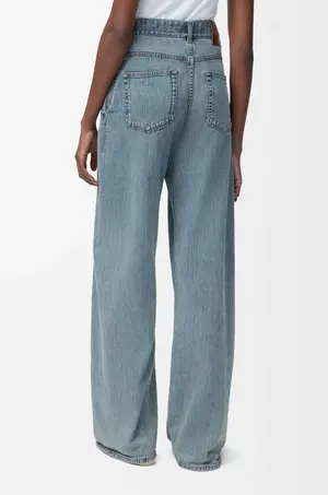 Loewe Straight-leg Belted Jeans