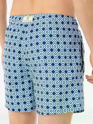 GASSA D AMANTE Geometric Print Swim Shorts
