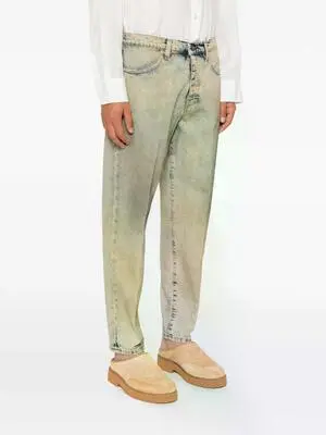 BONHEUR Acid Wash Tapered Jeans