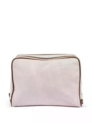 Brunello Cucinelli Two-tone Wash Bag - Neutrals