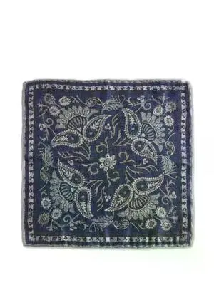 Brunello Cucinelli Paisley-print Square Scarf - Blue
