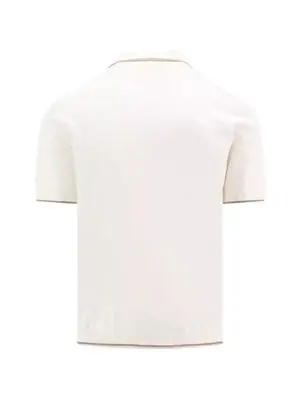 Brunello Cucinelli Cable-knit Short-sleeve Shirt