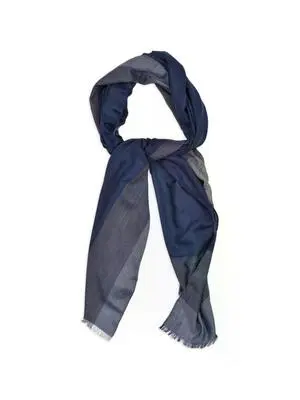 Brunello Cucinelli Two-tone Cashmere Scarf - Blue