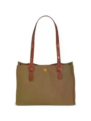 ROBERTA PIERI Edge Leather Trimmed Tote Bag