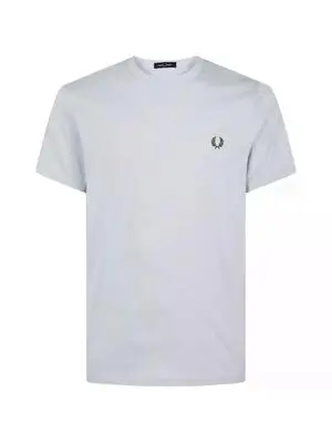 Fred Perry Logo-embroidered T-shirt - Blue