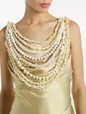 Balmain Silk Shell Embellished Maxi Dress