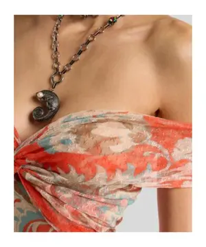 Etro Ruffled Paisley Maxi Dress