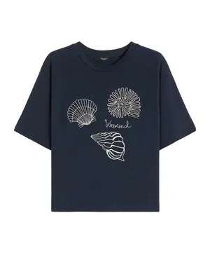 Max Mara Boxy Printed T-shirt - Blue