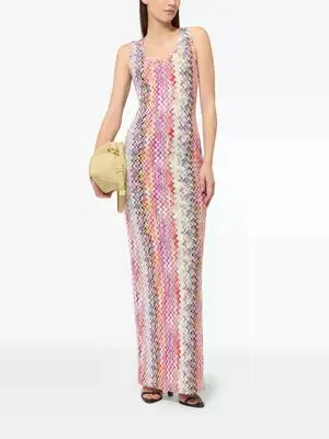 Missoni Zigzag Knit Scoop Neck Dress