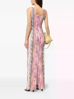 Missoni Zigzag Knit Scoop Neck Dress