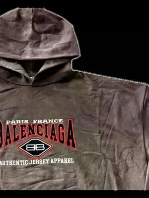 Balenciaga Embroidered Logo Hoodie