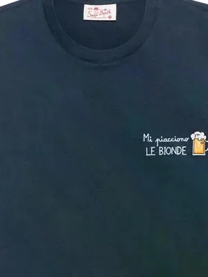 MC2 SAINT BARTH Portofino Embroidered-graphic T-shirt