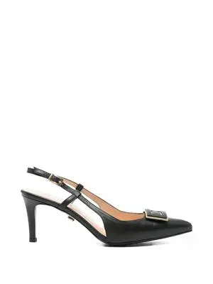 SERGIO MORETTI FIRENZE Buckle-detail Slingback Pumps - Black