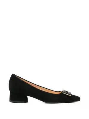 SERGIO MORETTI FIRENZE Buckle-detail Pointed-toe Pumps - Black
