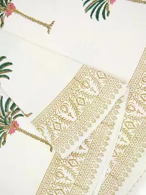 LES-OTTOMANS Handprint Round Tablecloth