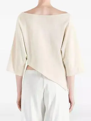 CORTANA Asymmetric Cropped Top