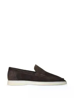 AURELIEN Yacht Suede Loafers - Brown