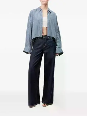 DRYKORN Striped Drop-shoulder Shirt - Blue