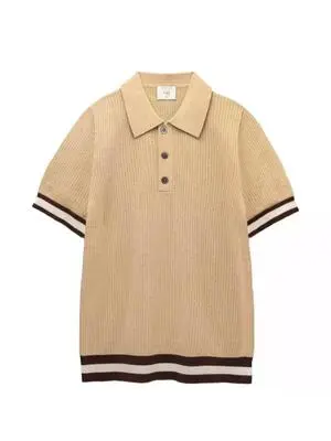 CHE Quinn Striped-trim Polo Shirt - Neutrals