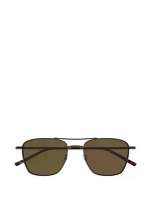 Saint Laurent Pilot-frame Sunglasses - Brown