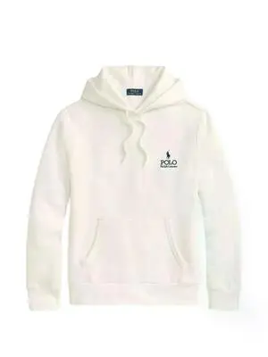 Polo Ralph Lauren Logo Print Drawstring Hoodie - Neutrals