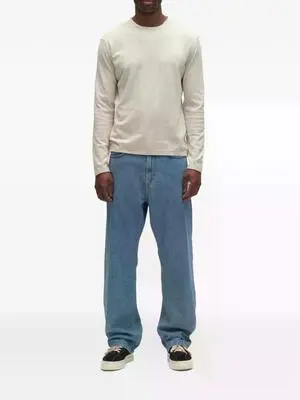 GABBA Crew Neck Long Sleeve Sweater - Neutrals