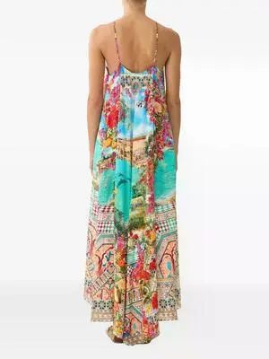 Camilla Embellished Printed Maxi Dress