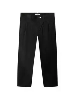GABBA Firenze Bolu Pleated Cropped Trousers - Black