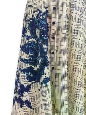 Essentiel Antwerp Check-print Sequin Embellished Maxi Dress