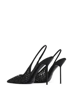 Paris Texas Lidia Woven Design Slingback Sandals