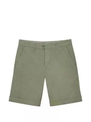 MASON'S Embroidered Turn-up Shorts - Green